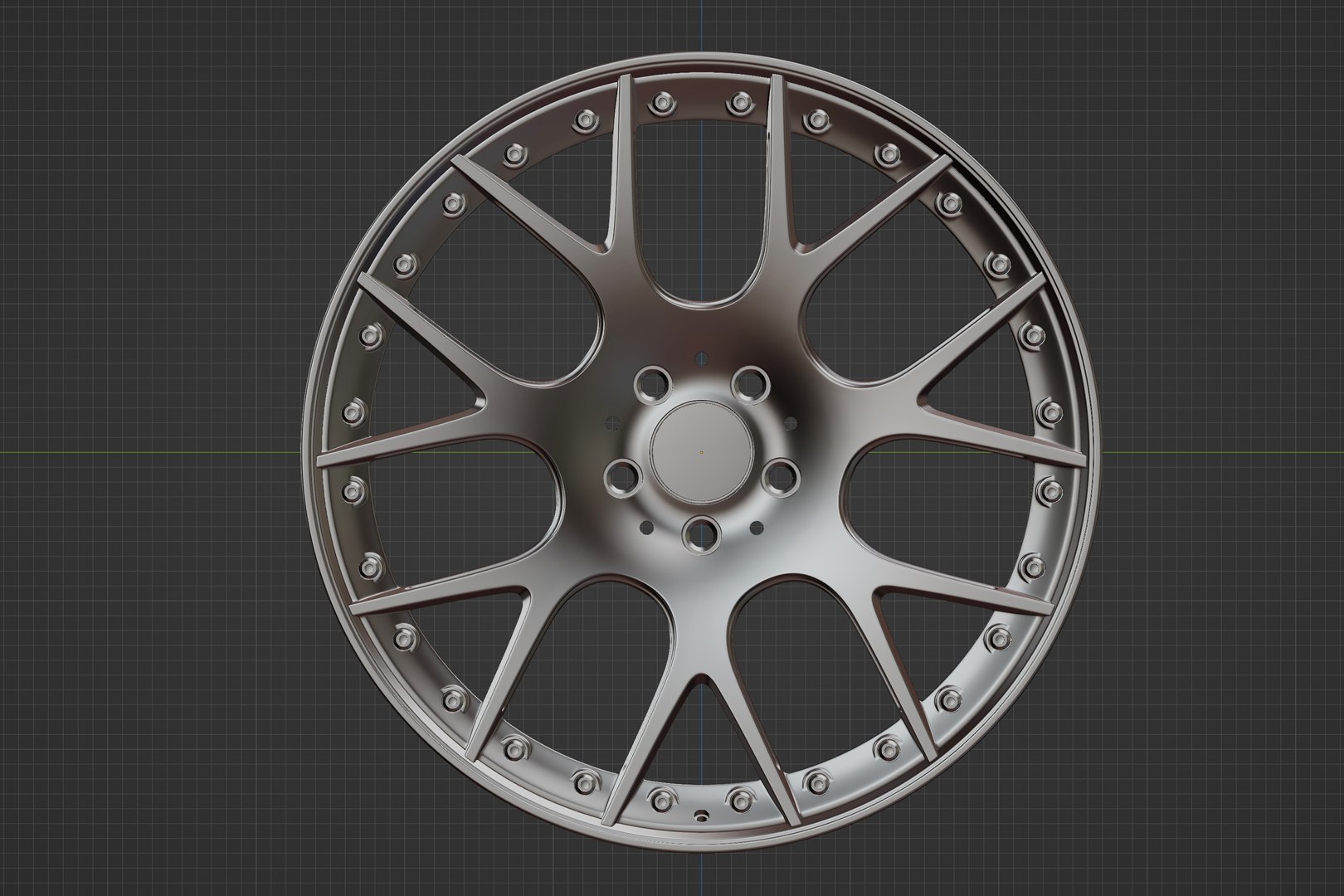 3D BBS CH-R II Car wheel model - TurboSquid 1852672