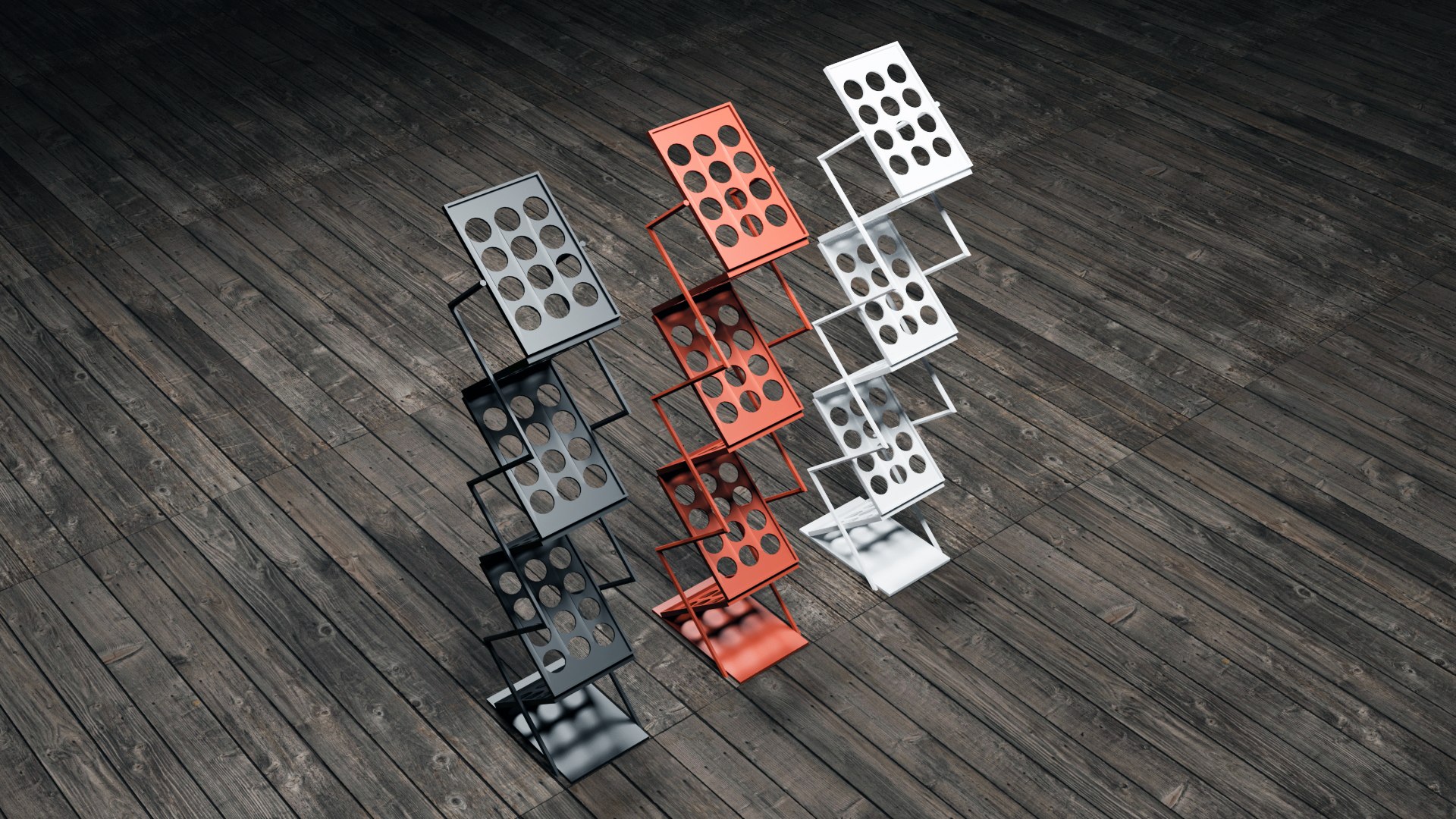 Brochure Stand Low-poly model - TurboSquid 2154784