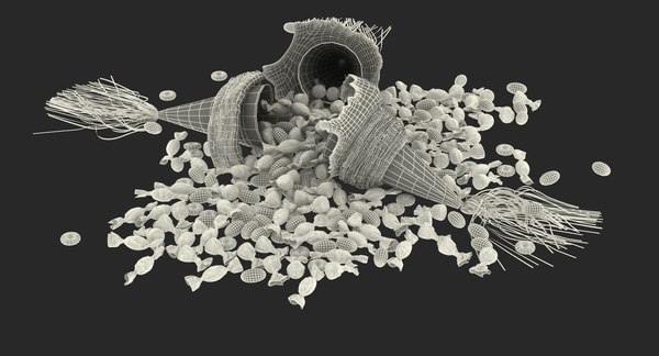 3D smashed star pinata model | 1141920 | TurboSquid