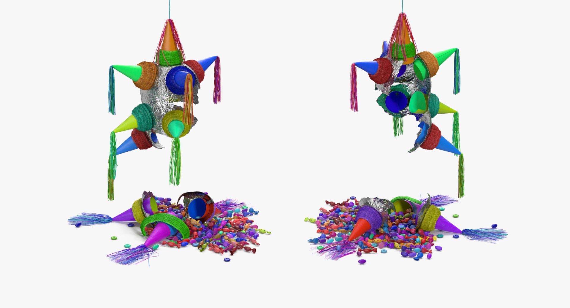 3D Smashed Star Pinata Model | 1141920 | TurboSquid