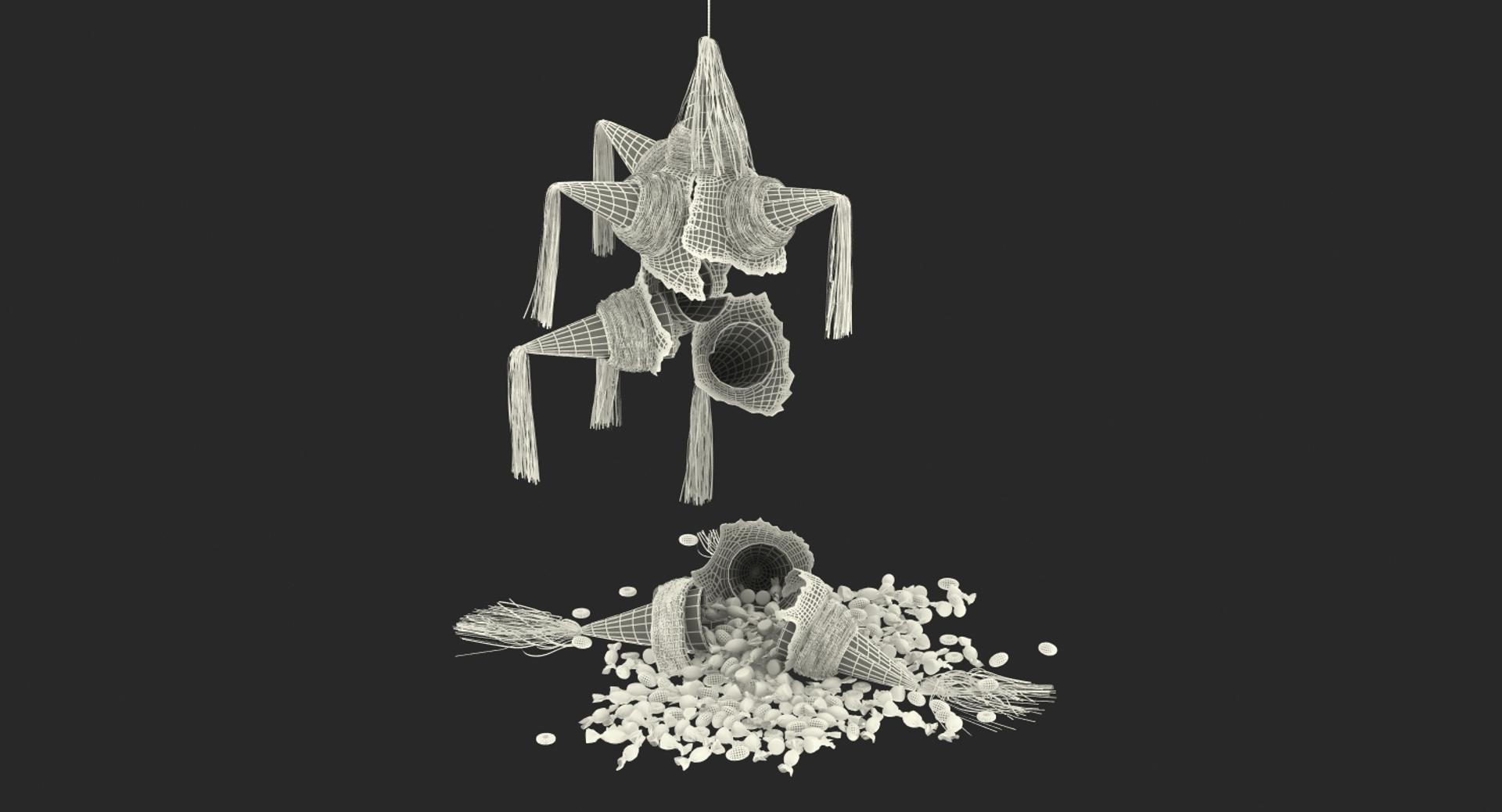 3D Smashed Star Pinata Model | 1141920 | TurboSquid