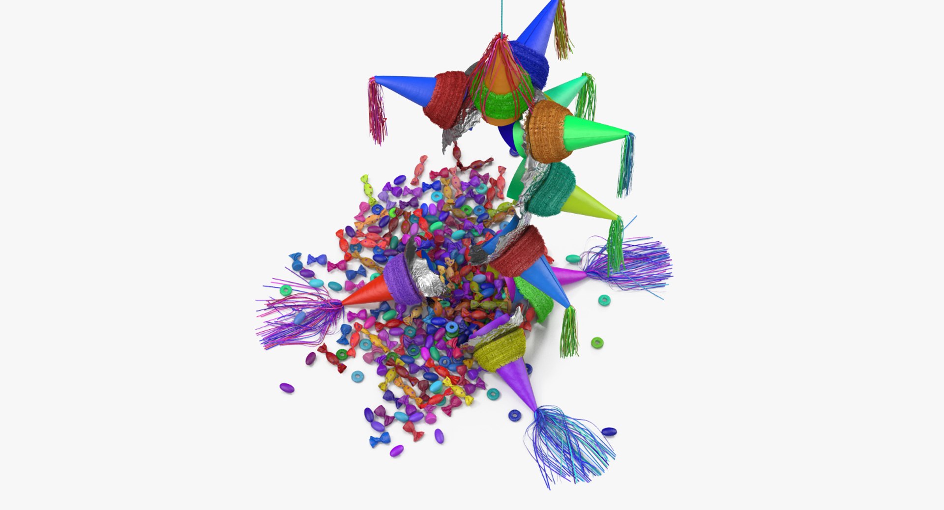 3D Smashed Star Pinata Model | 1141920 | TurboSquid