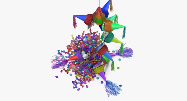 3D smashed star pinata model | 1141920 | TurboSquid