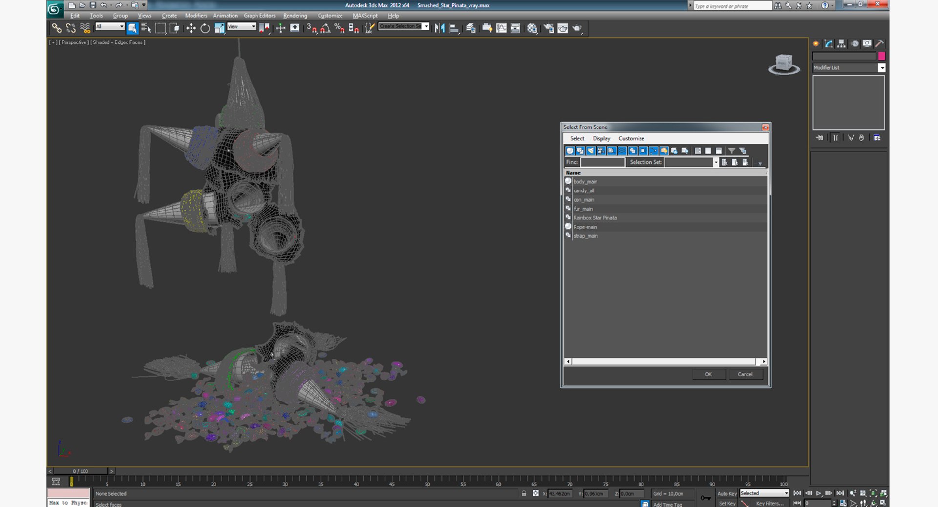 3D smashed star pinata model | 1141920 | TurboSquid
