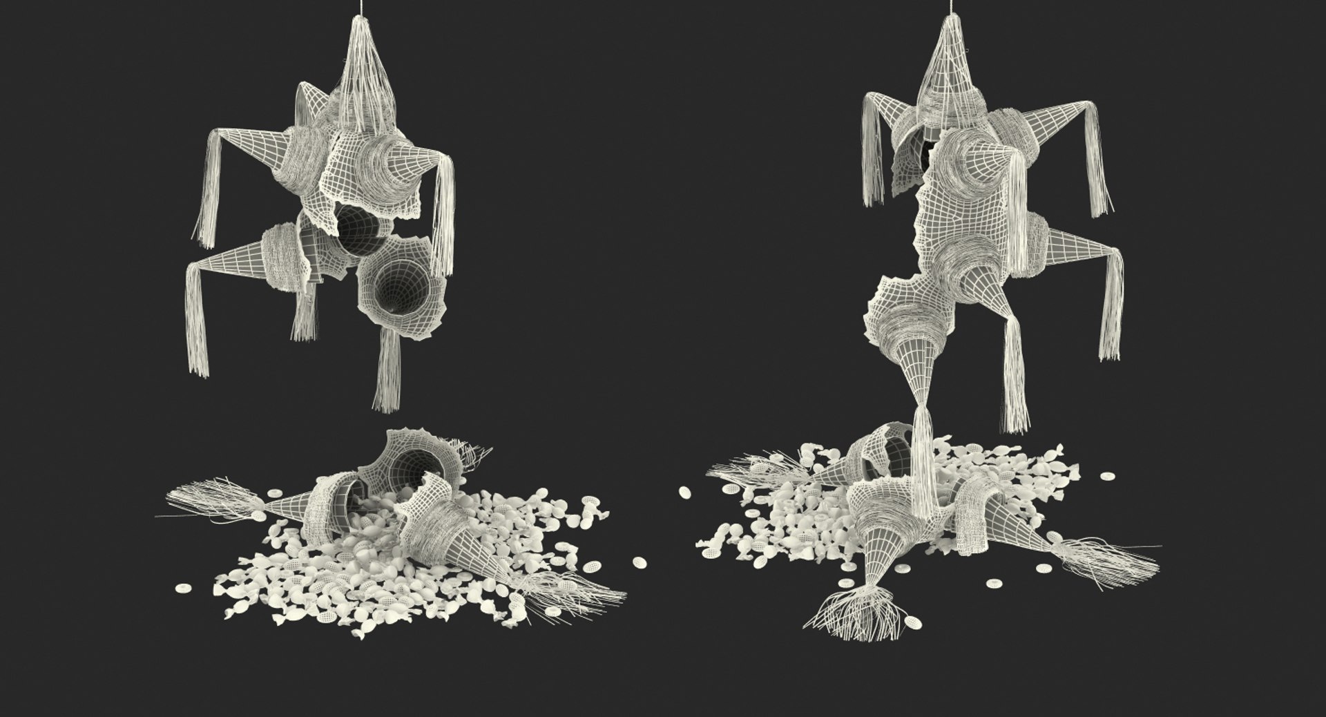 3D smashed star pinata model | 1141920 | TurboSquid