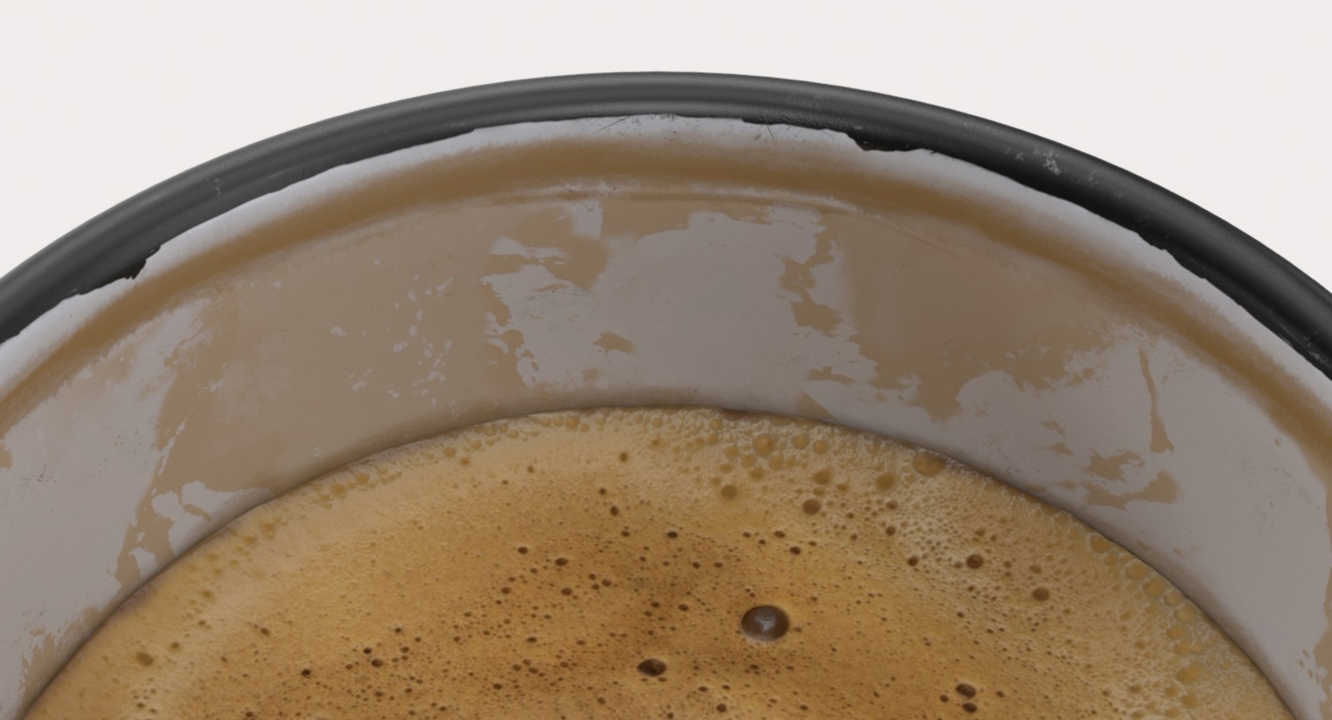 3d coffee mug 02 half model