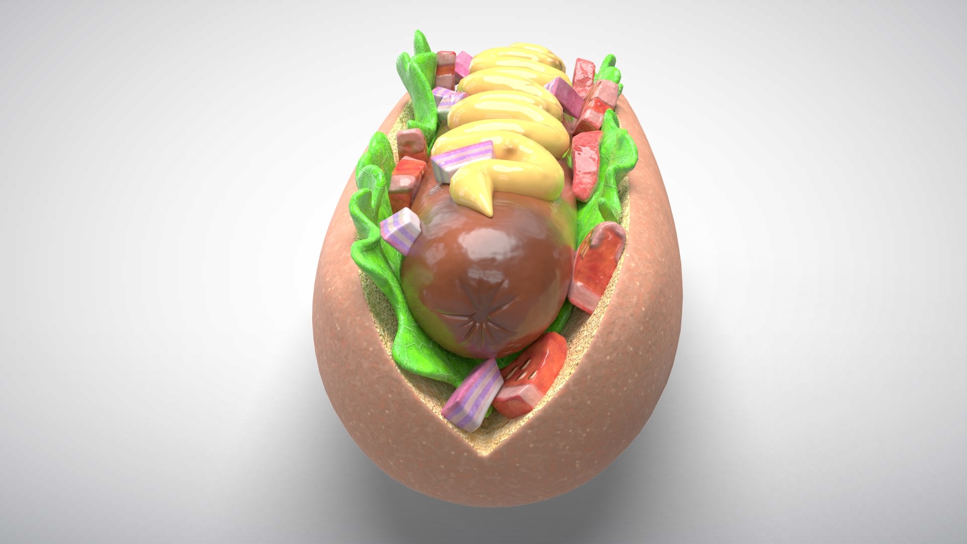 Hot Dog PBR 3D Model - TurboSquid 2328114