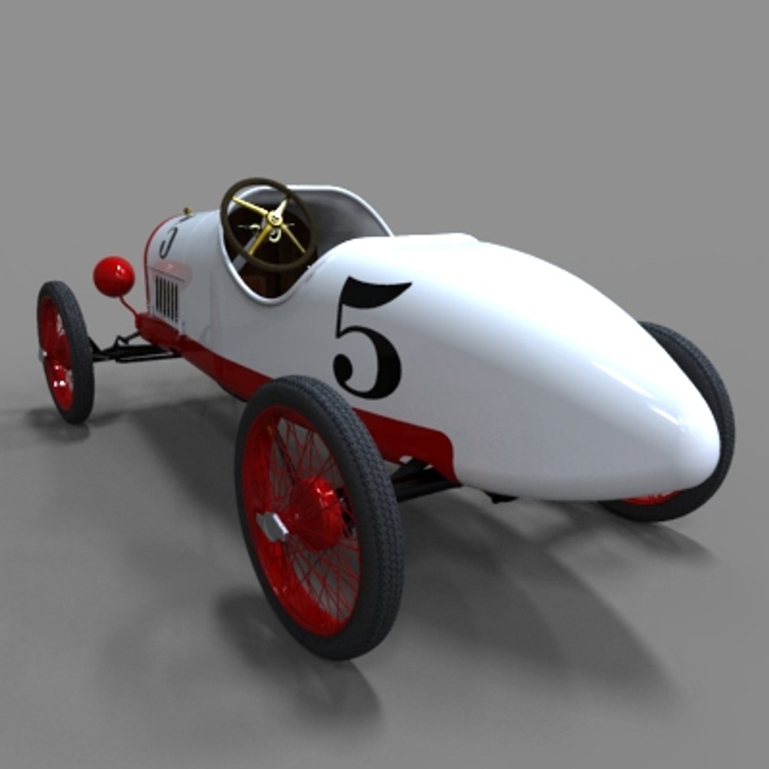 Vintage Racer Torpedo Body 3d Model