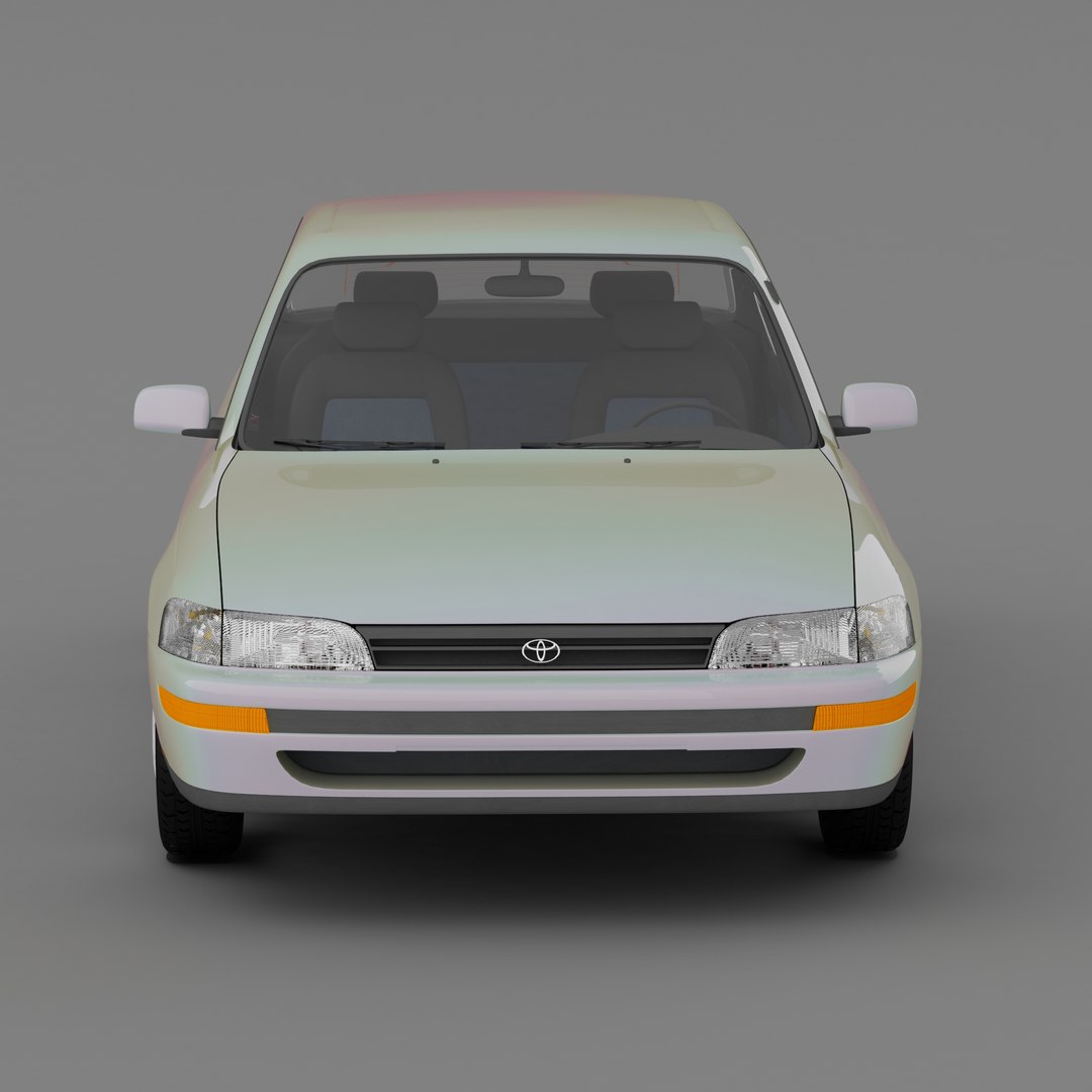 3d Toyota Corolla E100 Model