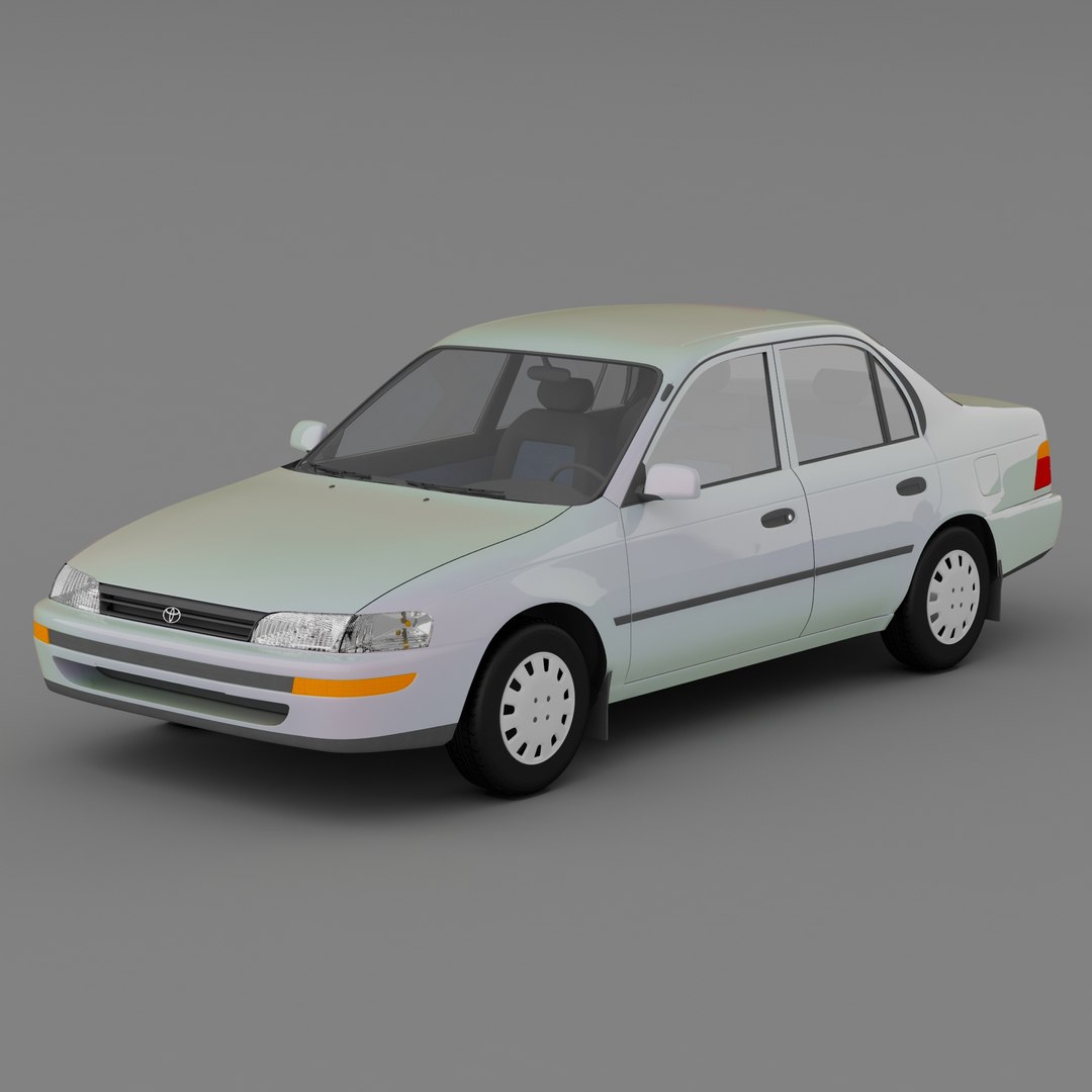 3d Toyota Corolla E100 Model