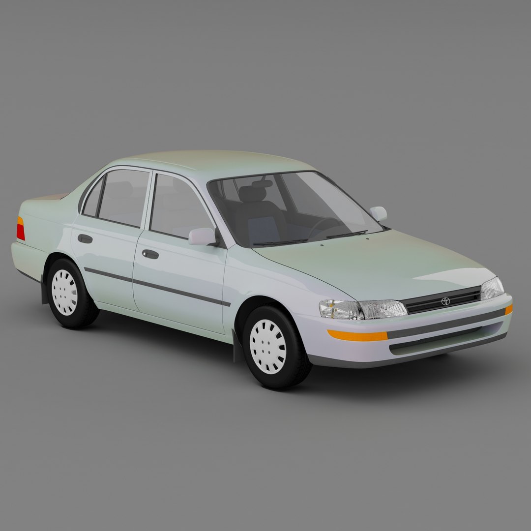 3d Toyota Corolla E100 Model