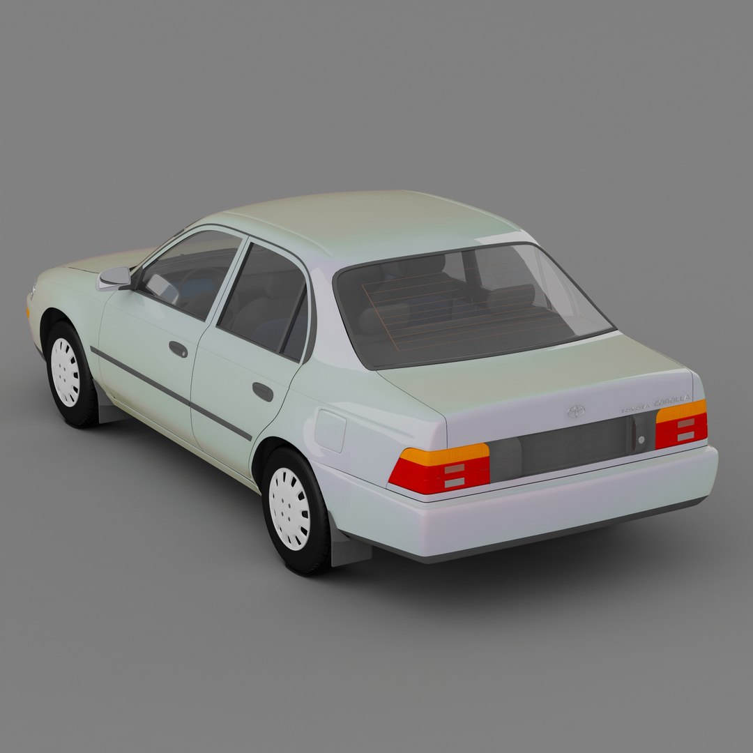 3d Toyota Corolla E100 Model