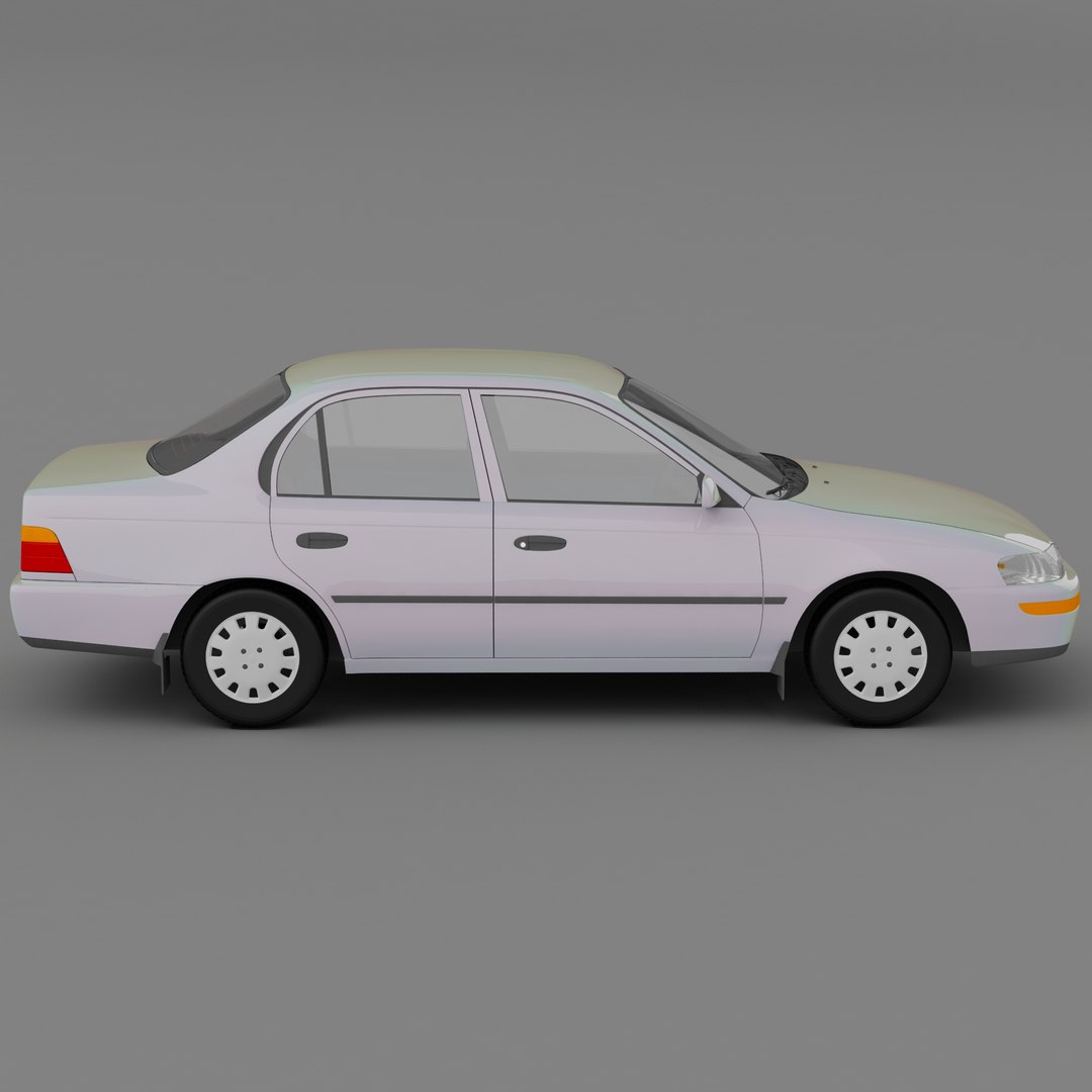 3d Toyota Corolla E100 Model