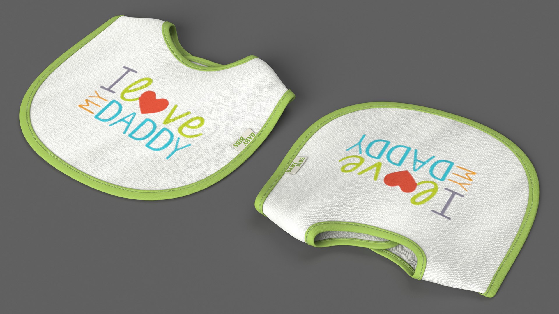 Baby Bibs Collection 3 Model - TurboSquid 2208653