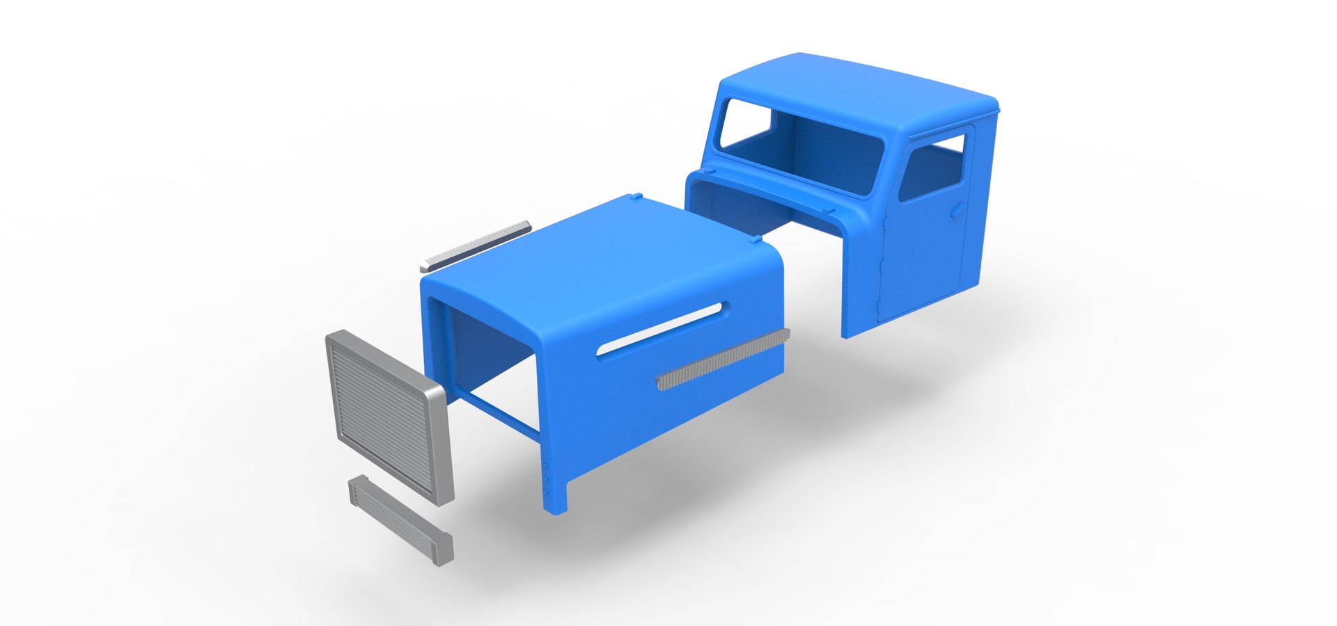 3D Cab Of Vintage GATR Racing Semi Truck Scale 1 To 25 - TurboSquid 2360443