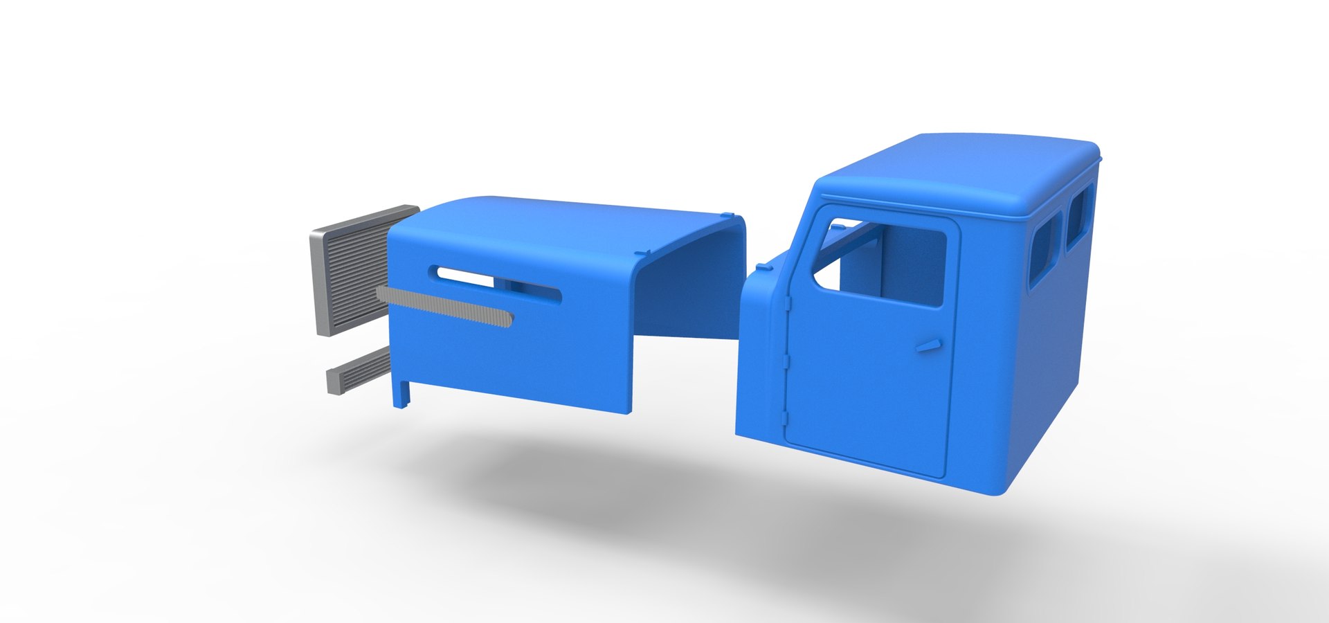 3D Cab Of Vintage GATR Racing Semi Truck Scale 1 To 25 - TurboSquid 2360443