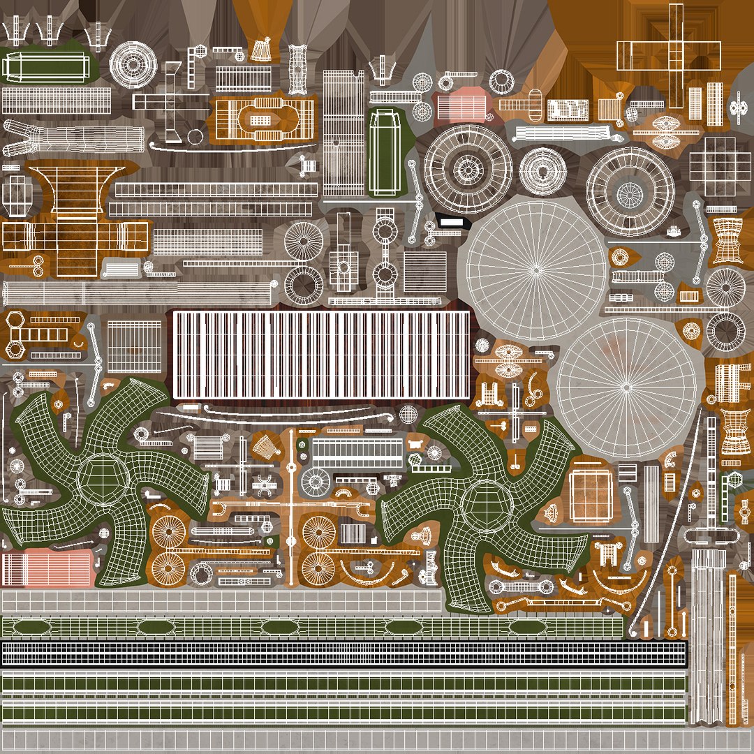 3D Classic Steam Engine Red Wood Base Rigged Model - TurboSquid 2390088