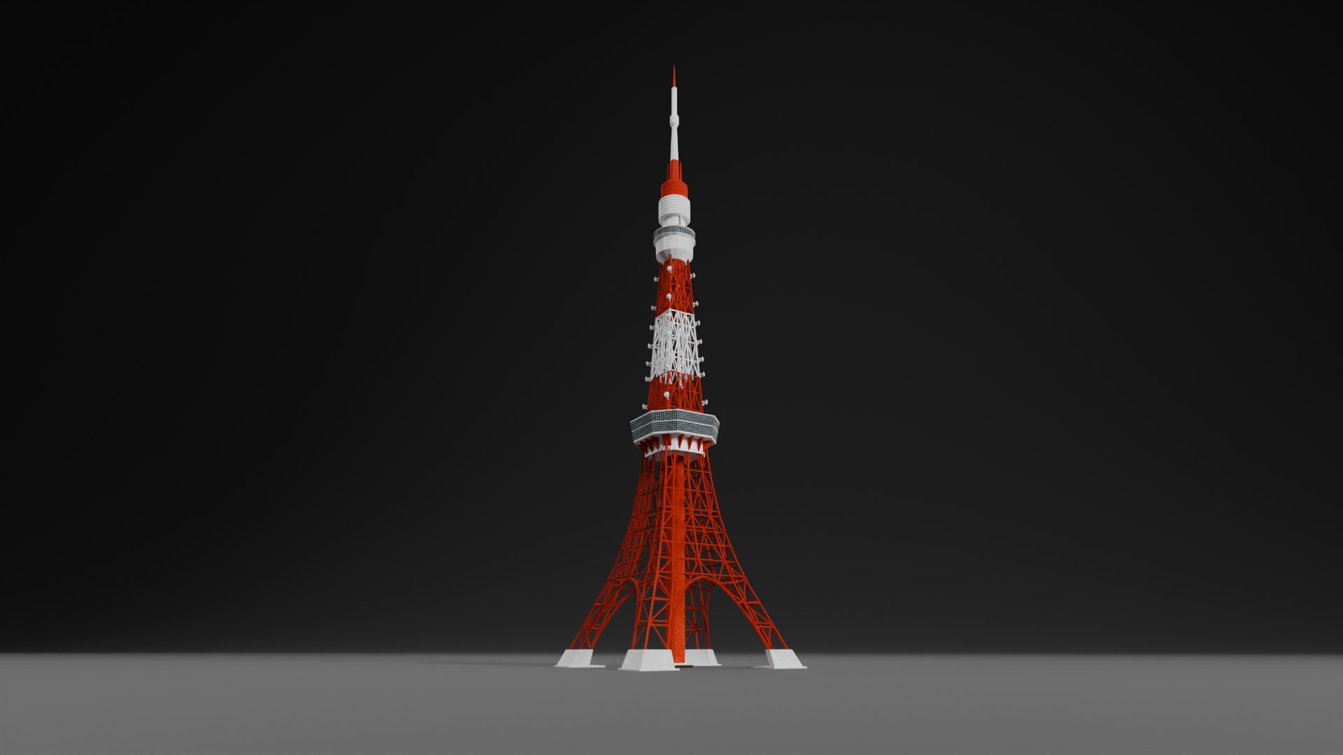 Low Poly Tokyo Tower - Japan 3D Model - TurboSquid 2343724