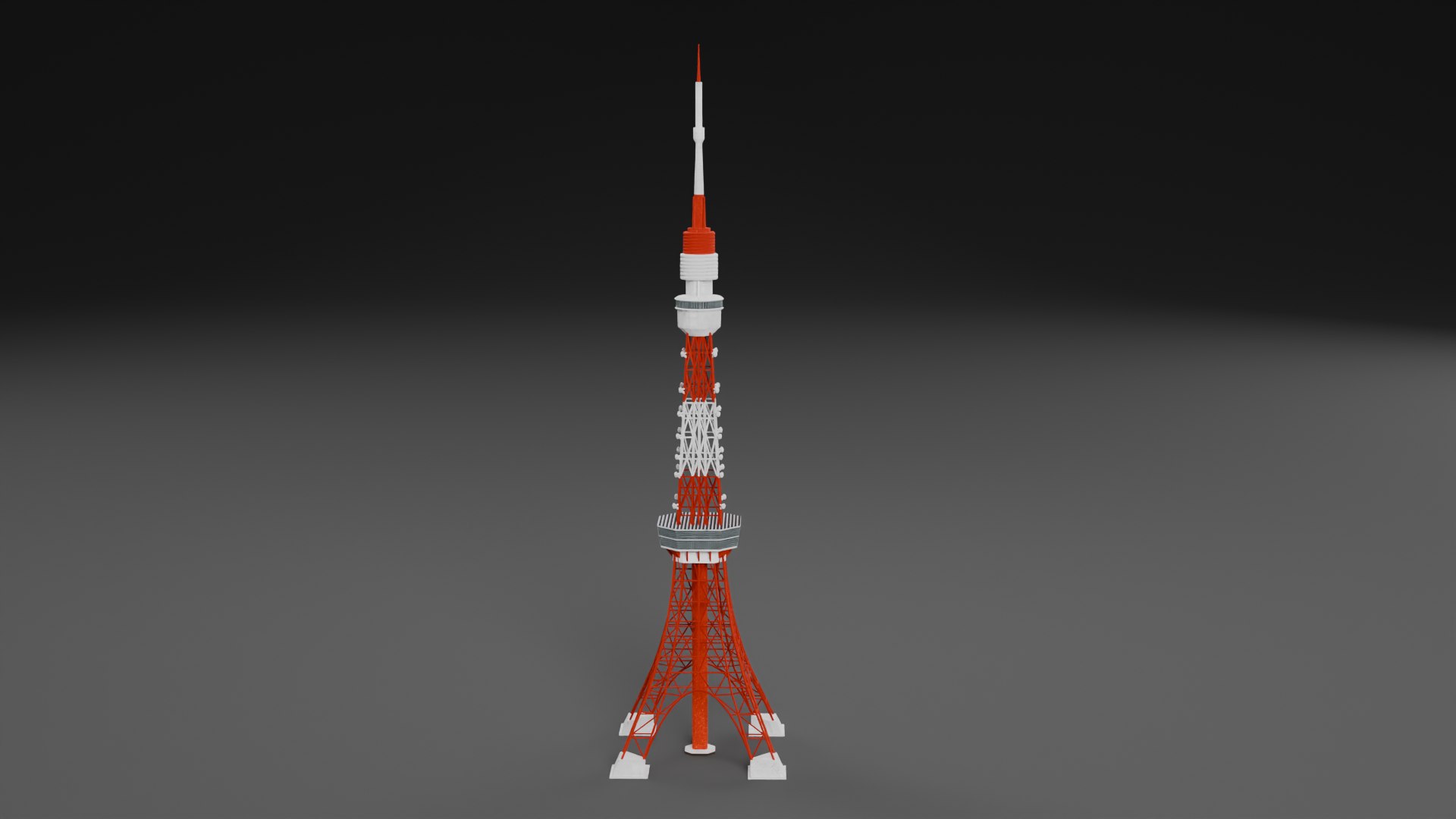 Low Poly Tokyo Tower - Japan 3D Model - TurboSquid 2343724