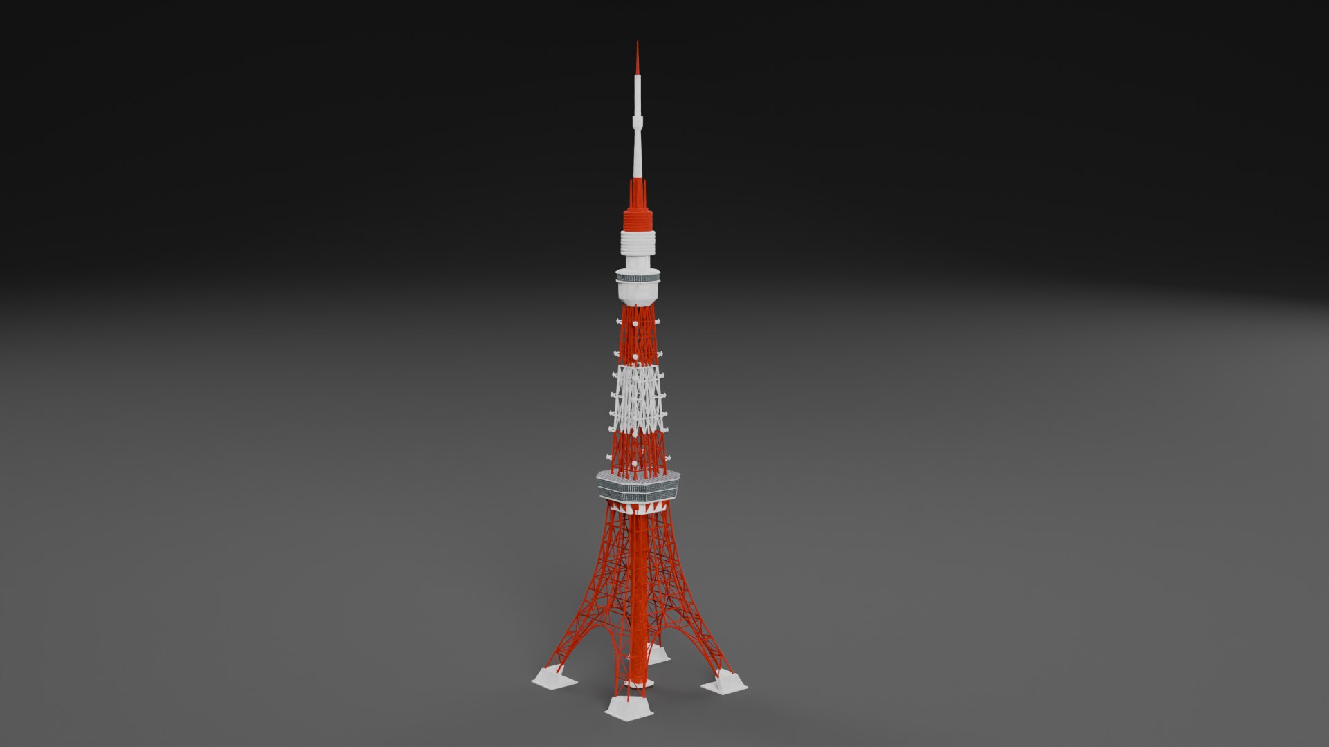 Low Poly Tokyo Tower - Japan 3D Model - TurboSquid 2343724