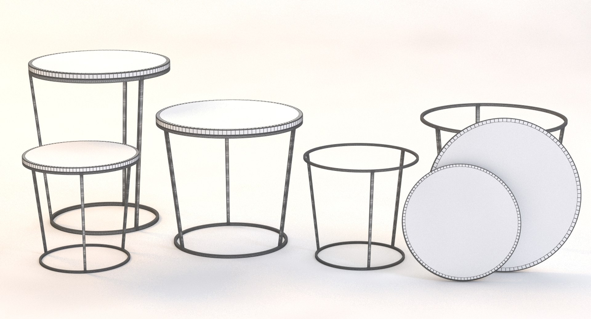 Swirling Patterns Tables 3d Model