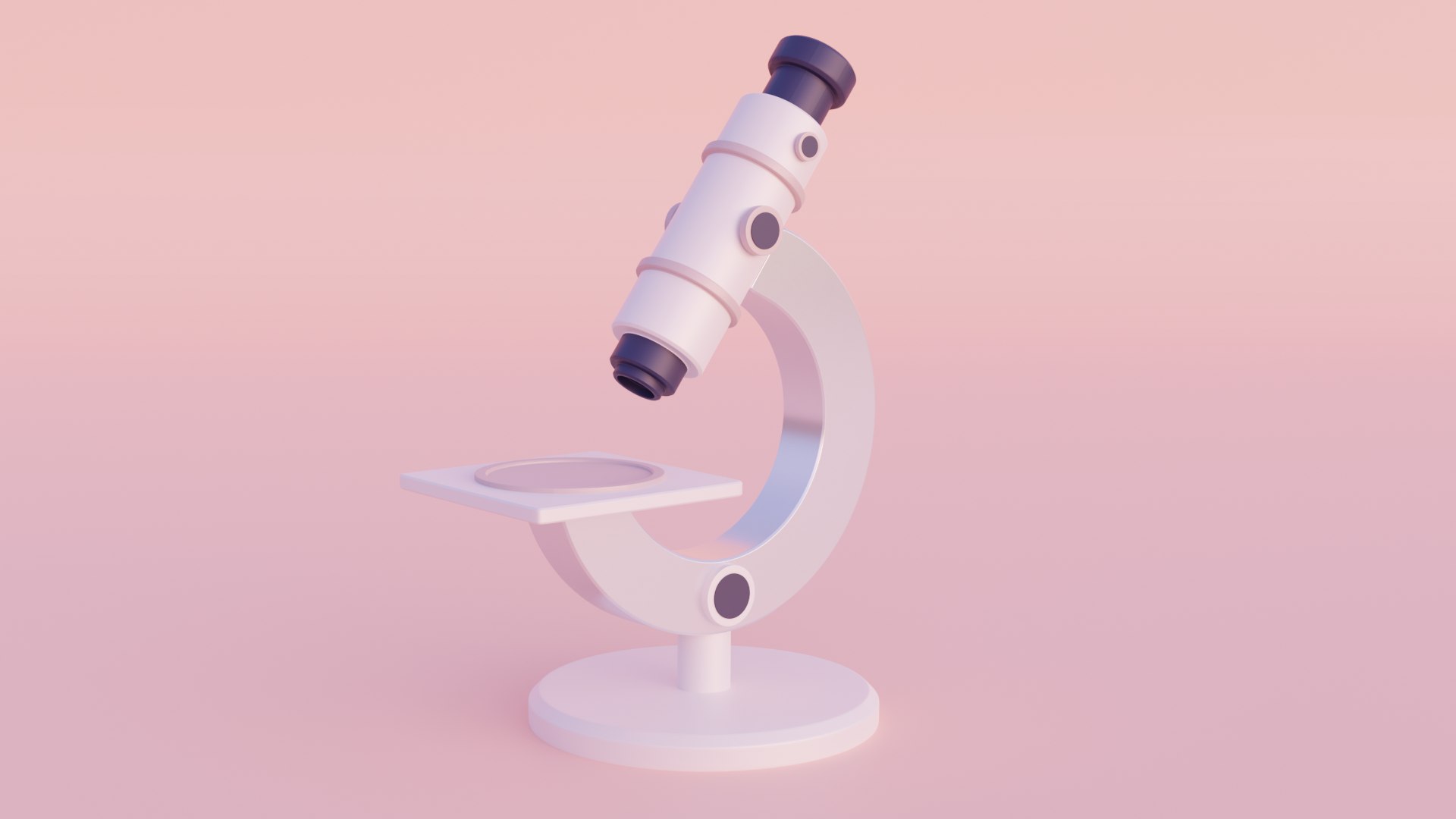 3D Cartoon Microscope Model - TurboSquid 1858291