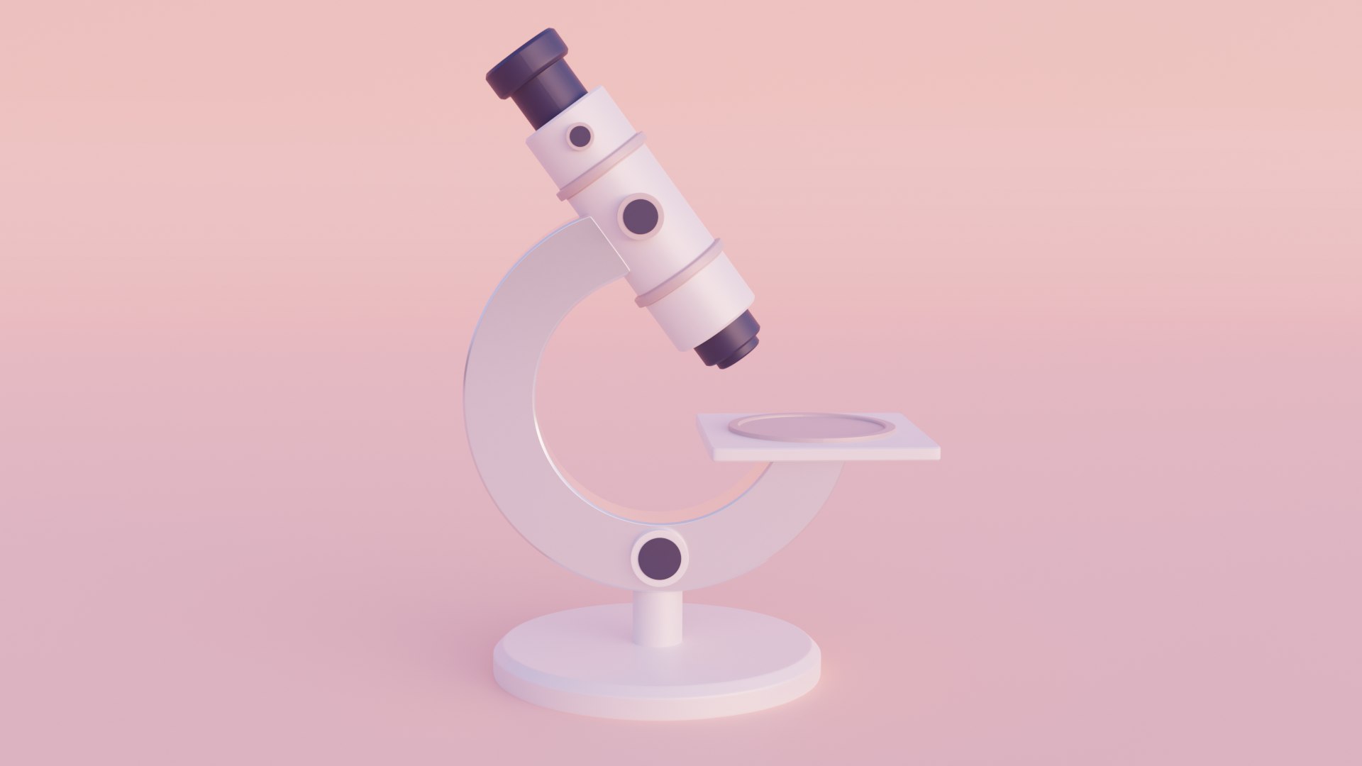 3D Cartoon Microscope Model - TurboSquid 1858291