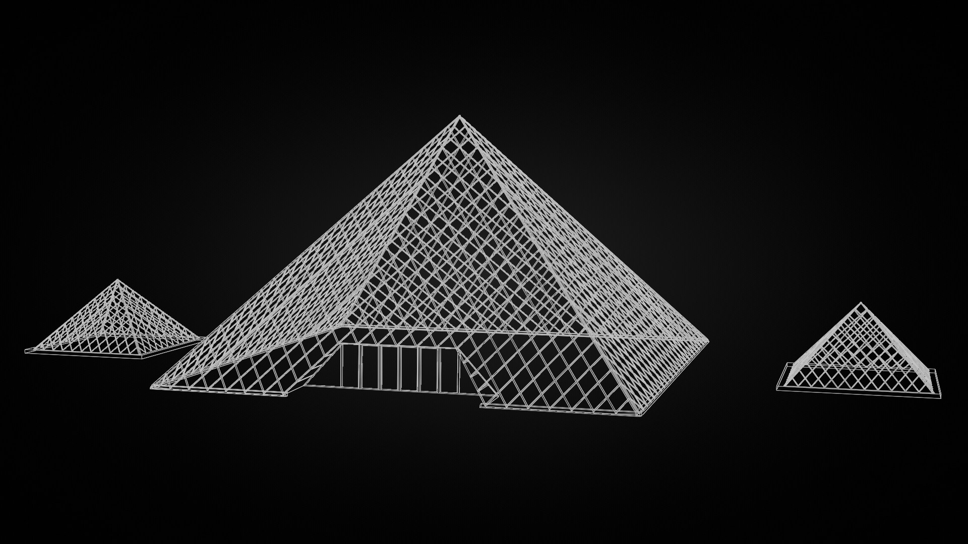 3D Low Poly Louvre Museum - TurboSquid 2342571