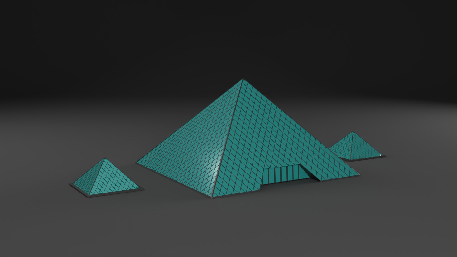 3D Low Poly Louvre Museum - TurboSquid 2342571