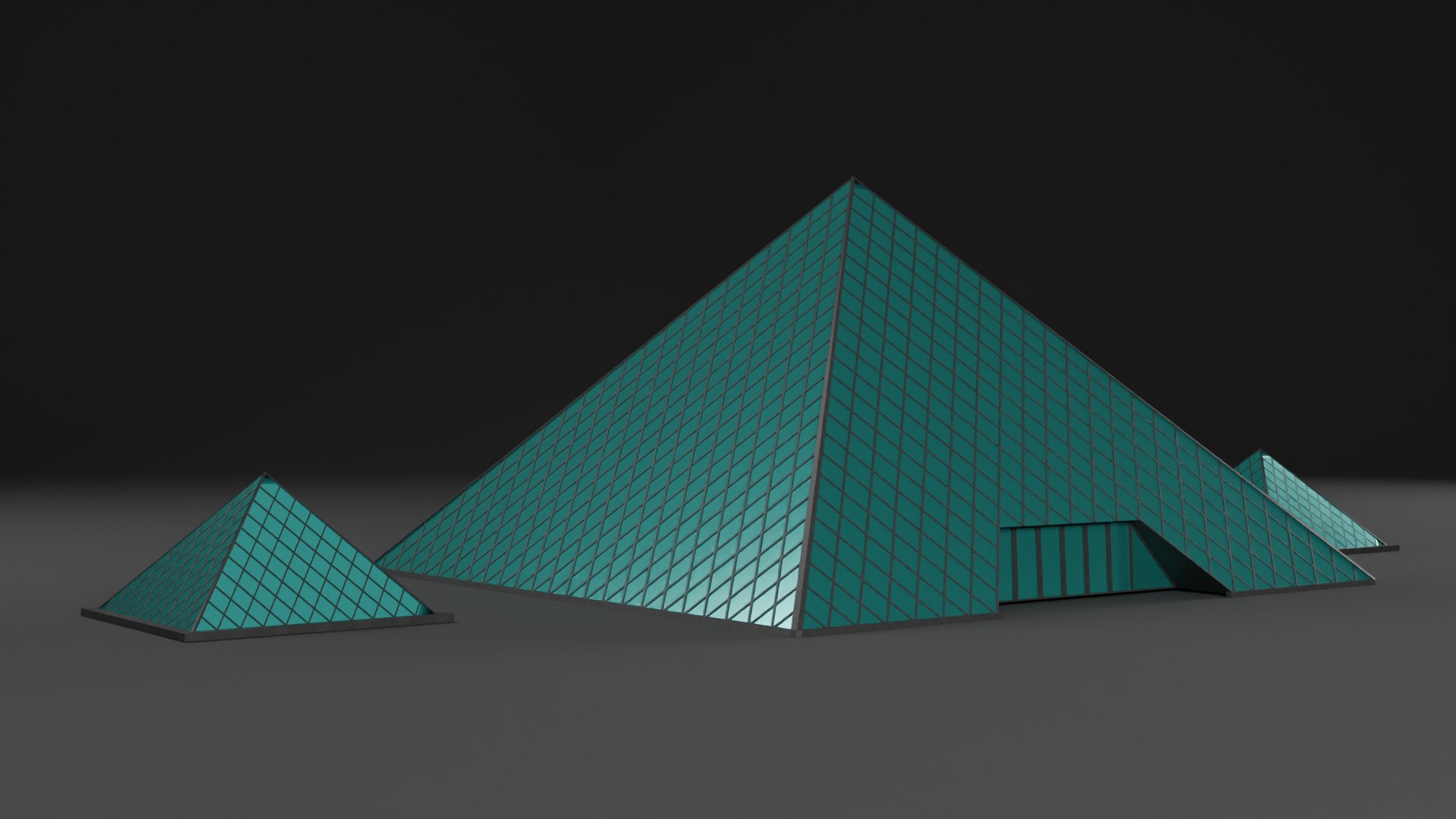 3D Low Poly Louvre Museum - TurboSquid 2342571
