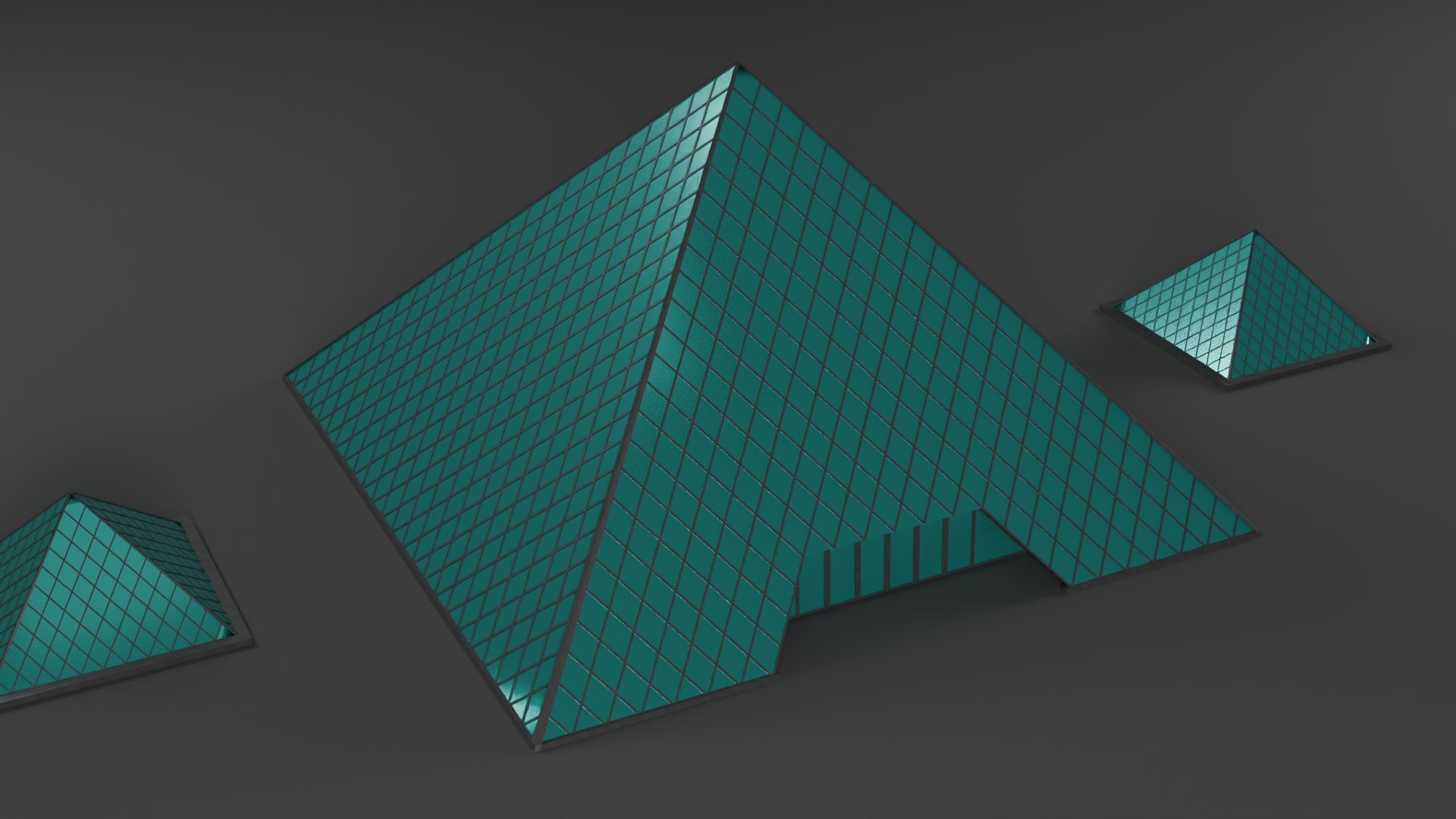 3D Low Poly Louvre Museum - TurboSquid 2342571