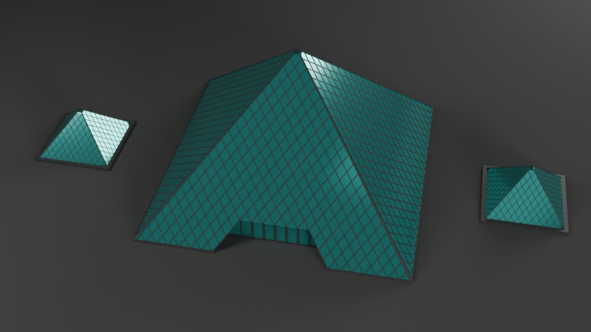 3D Low Poly Louvre Museum - TurboSquid 2342571