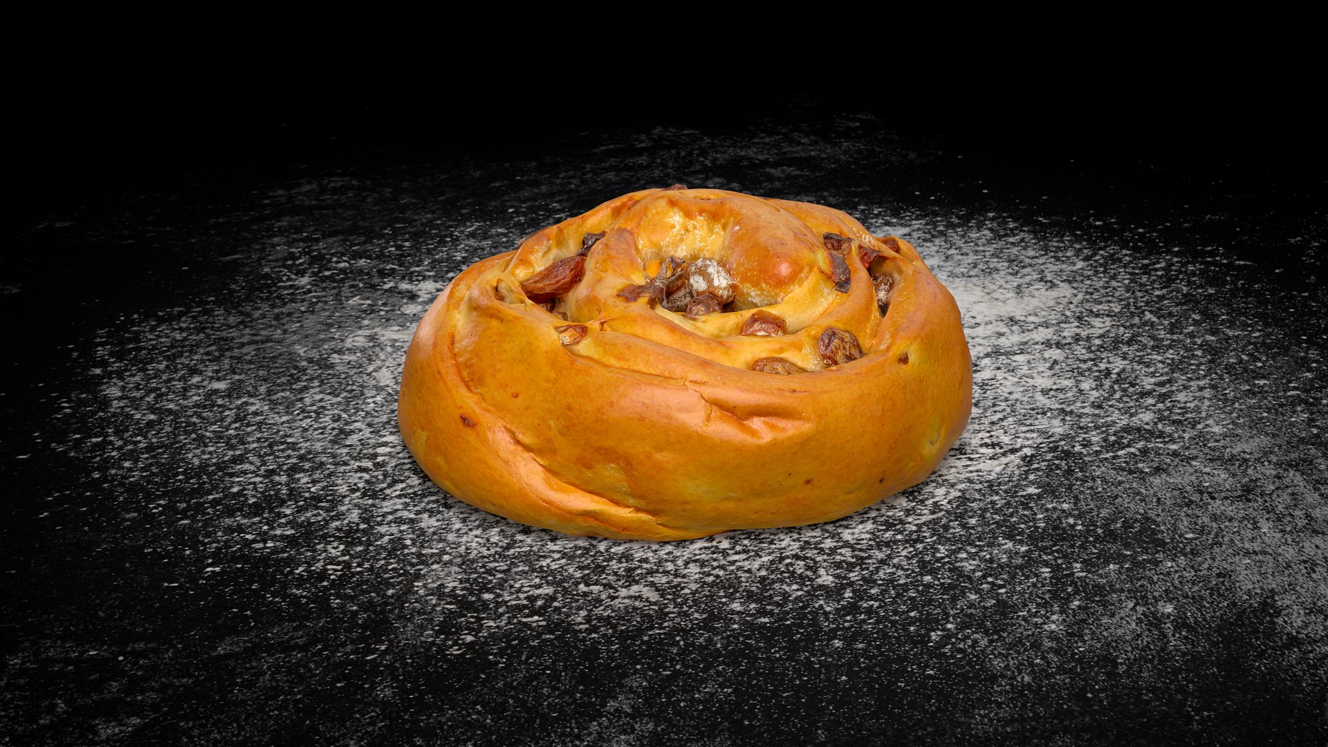 3D Swirl Bun With Raisin PBR Low-poly 3D Model Model - TurboSquid 2312700