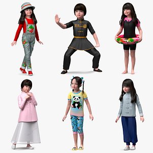 Download 3D Girl Child Blender Models - TurboSquid