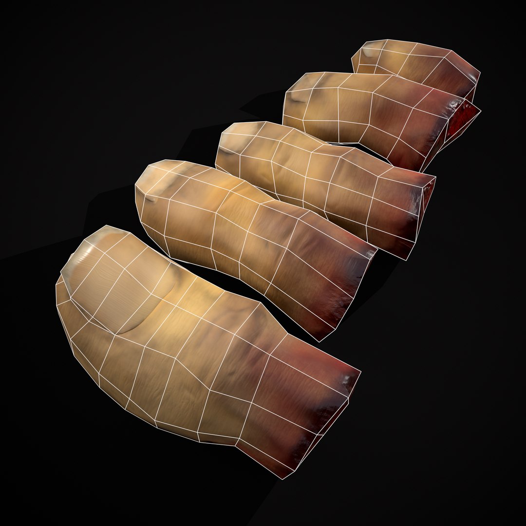 3D Severed Toes Set Model - TurboSquid 2176714