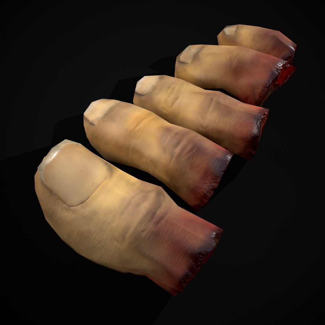 3D Severed Toes Set Model - TurboSquid 2176714