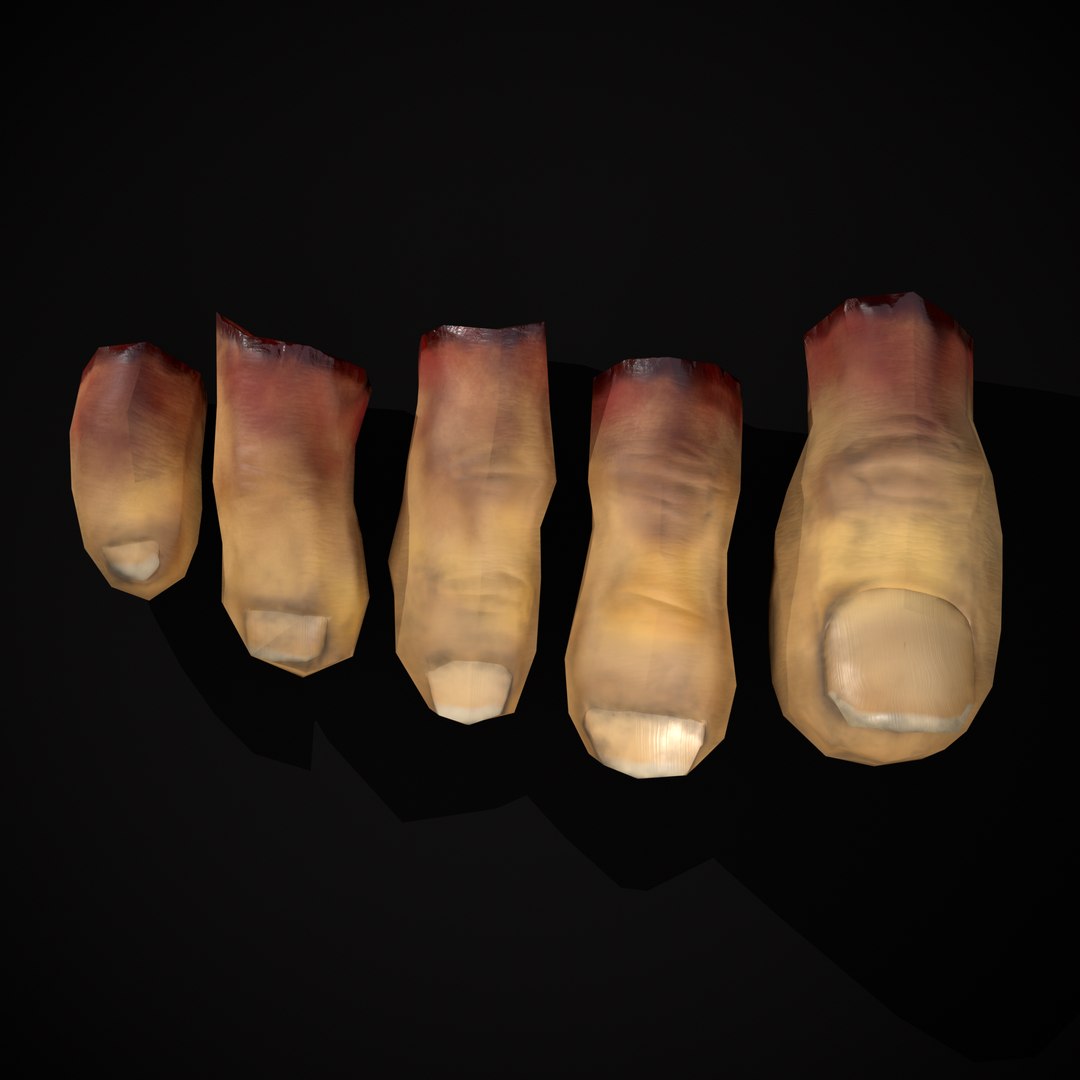 3D Severed Toes Set Model - TurboSquid 2176714