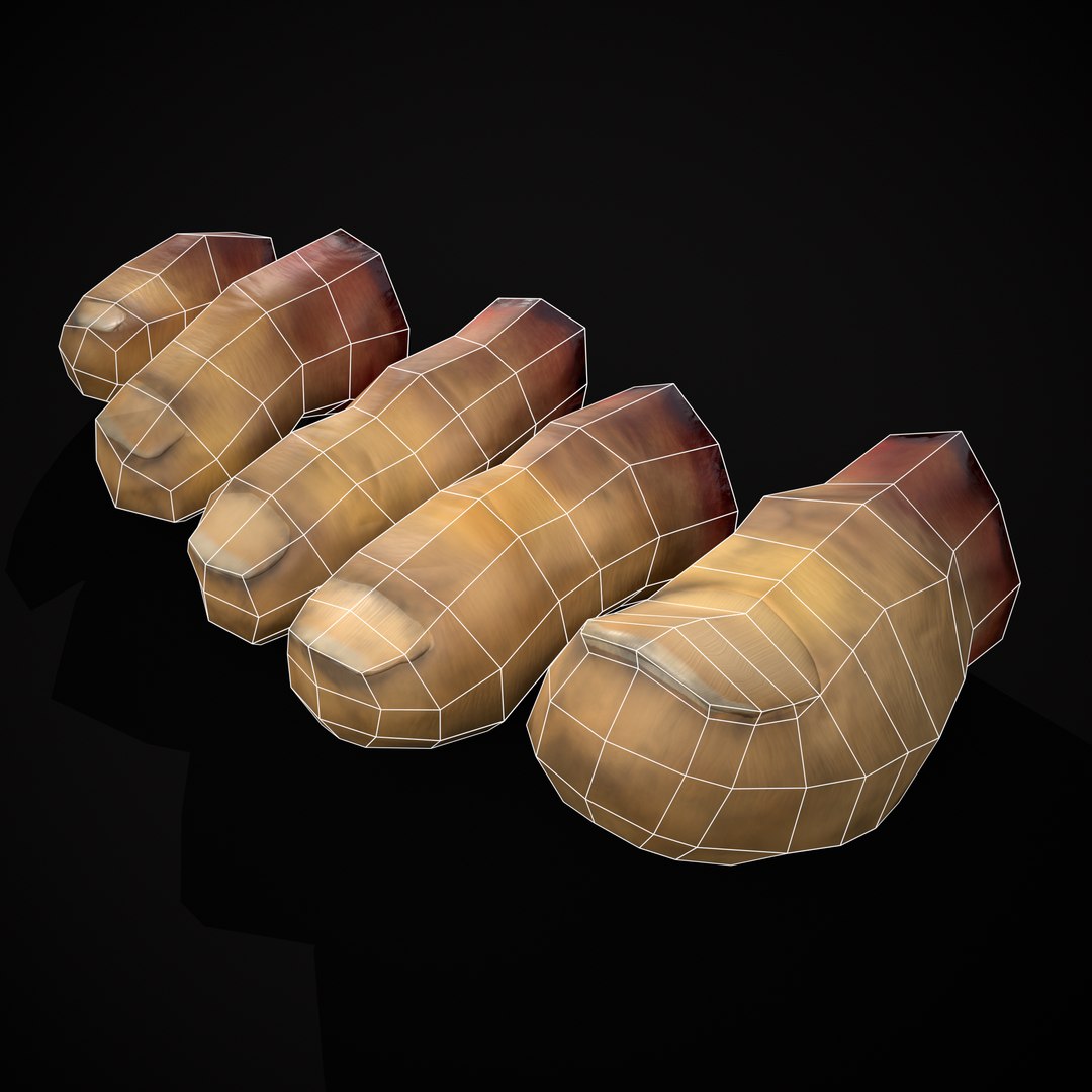 3D Severed Toes Set Model - TurboSquid 2176714