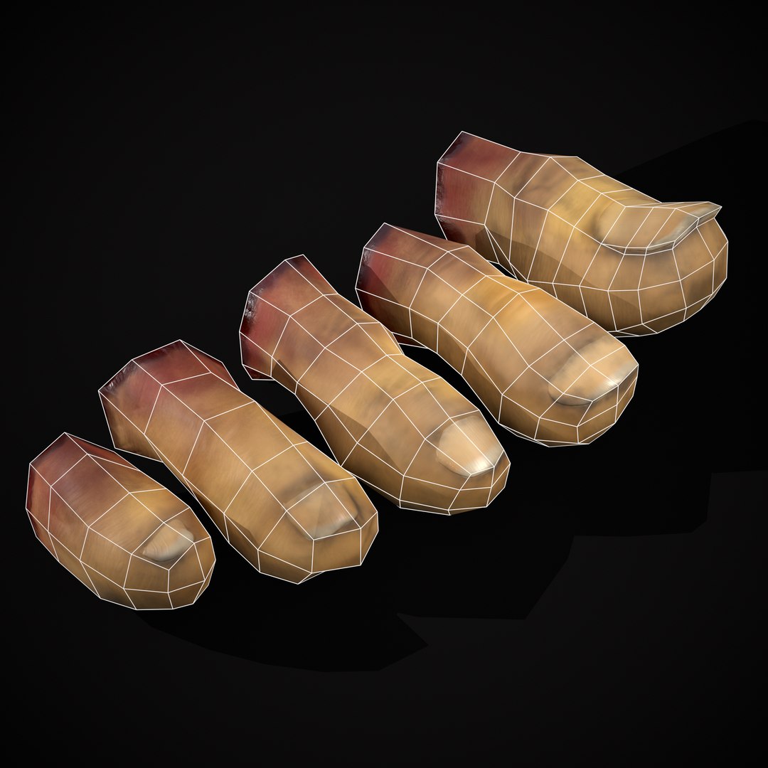 3D Severed Toes Set Model - TurboSquid 2176714