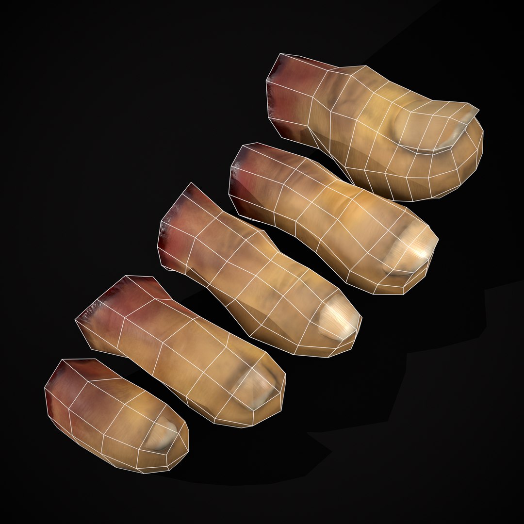 3D Severed Toes Set Model - TurboSquid 2176714