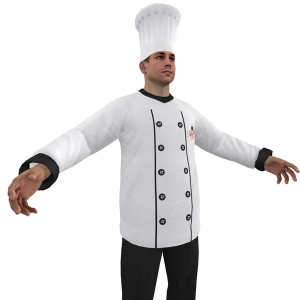 3d chef hat