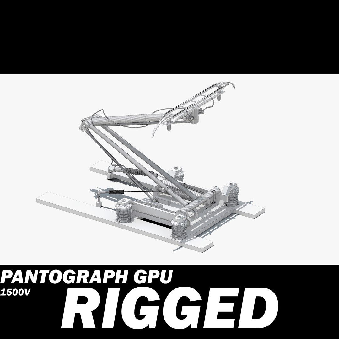 Pantograph Modeled 3d C4d