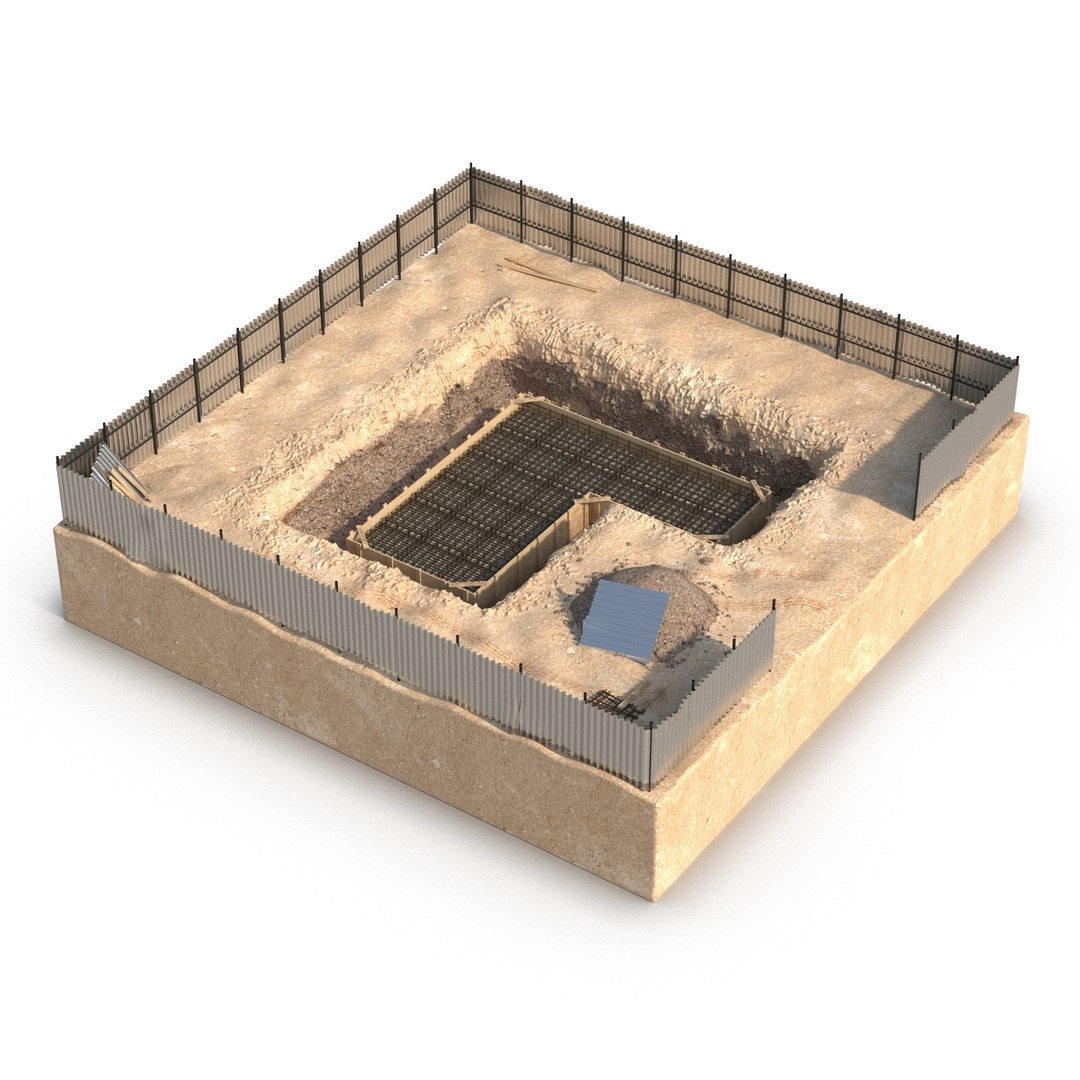 3D construction pits model - TurboSquid 1197678