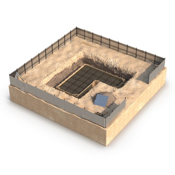 3D construction pits model - TurboSquid 1197678