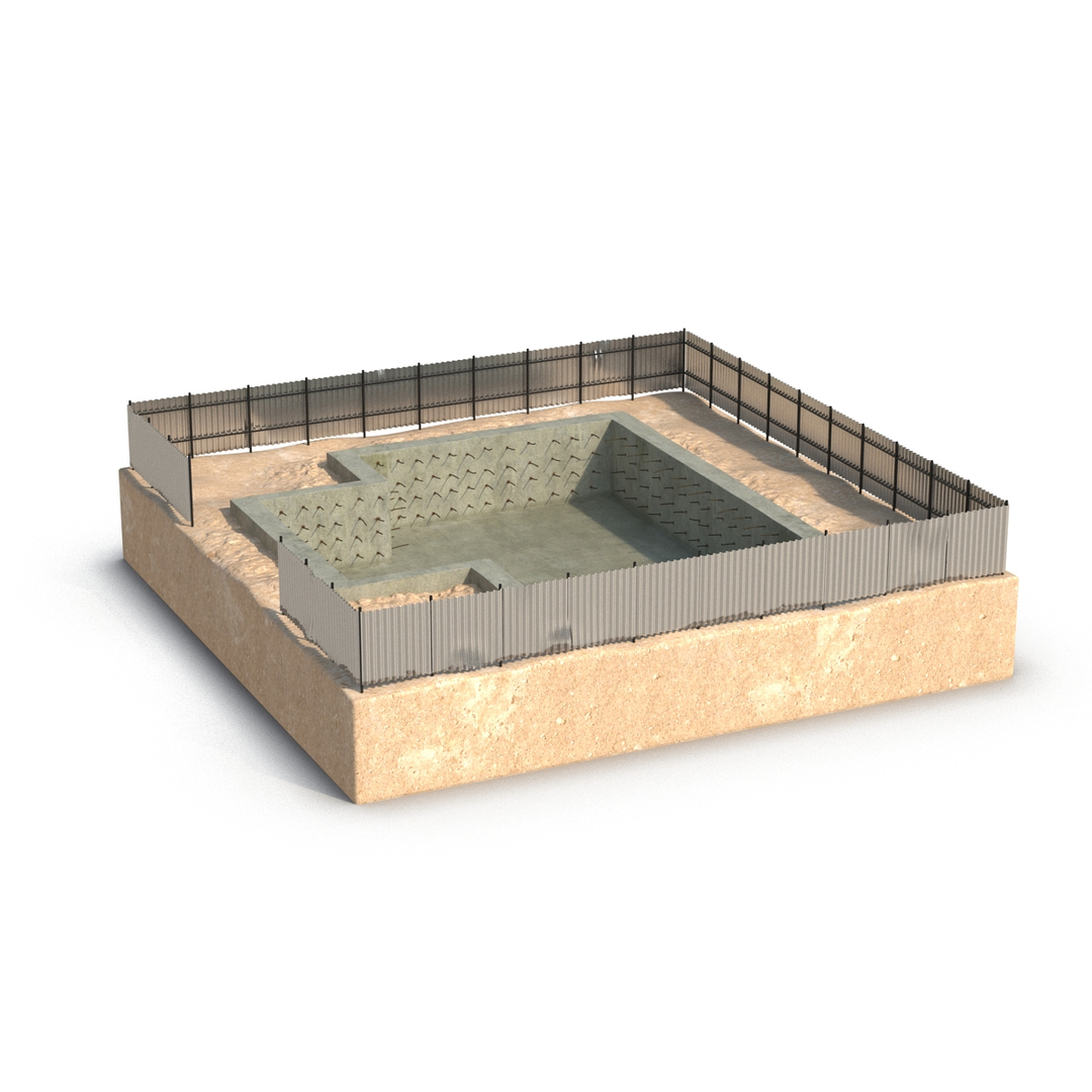 3D construction pits model - TurboSquid 1197678