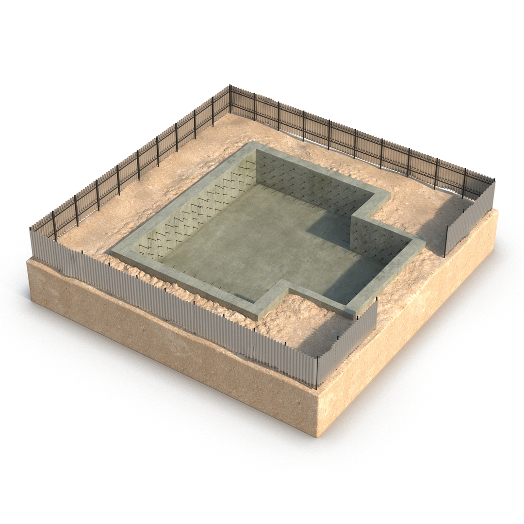 3D construction pits model - TurboSquid 1197678