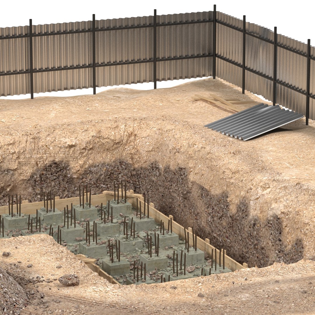 3D construction pits model - TurboSquid 1197678