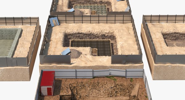 3D construction pits model - TurboSquid 1197678