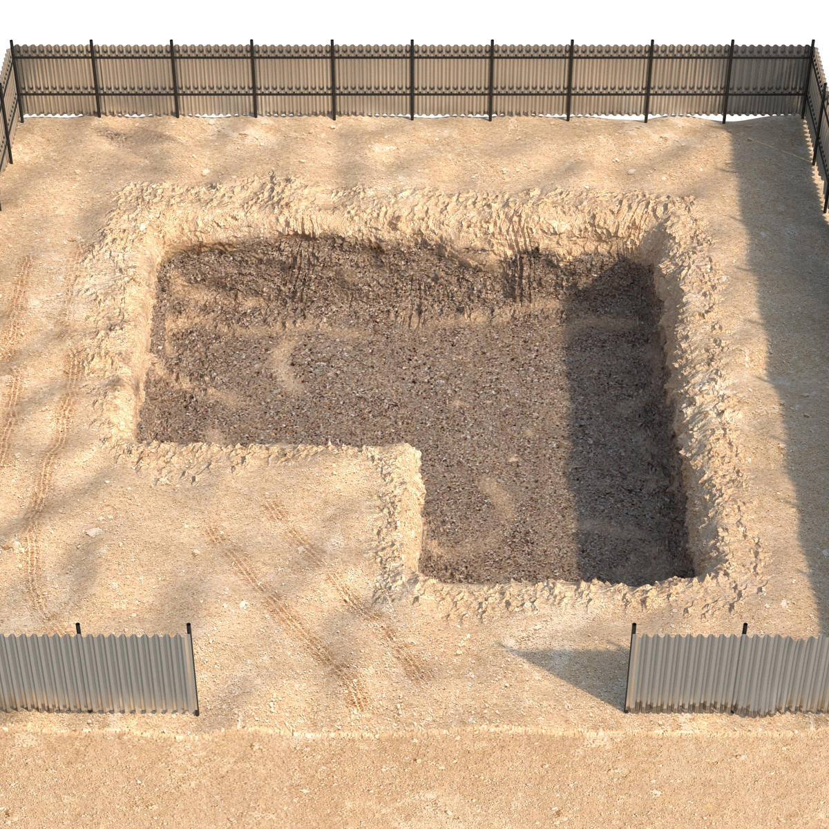 3D construction pits model - TurboSquid 1197678