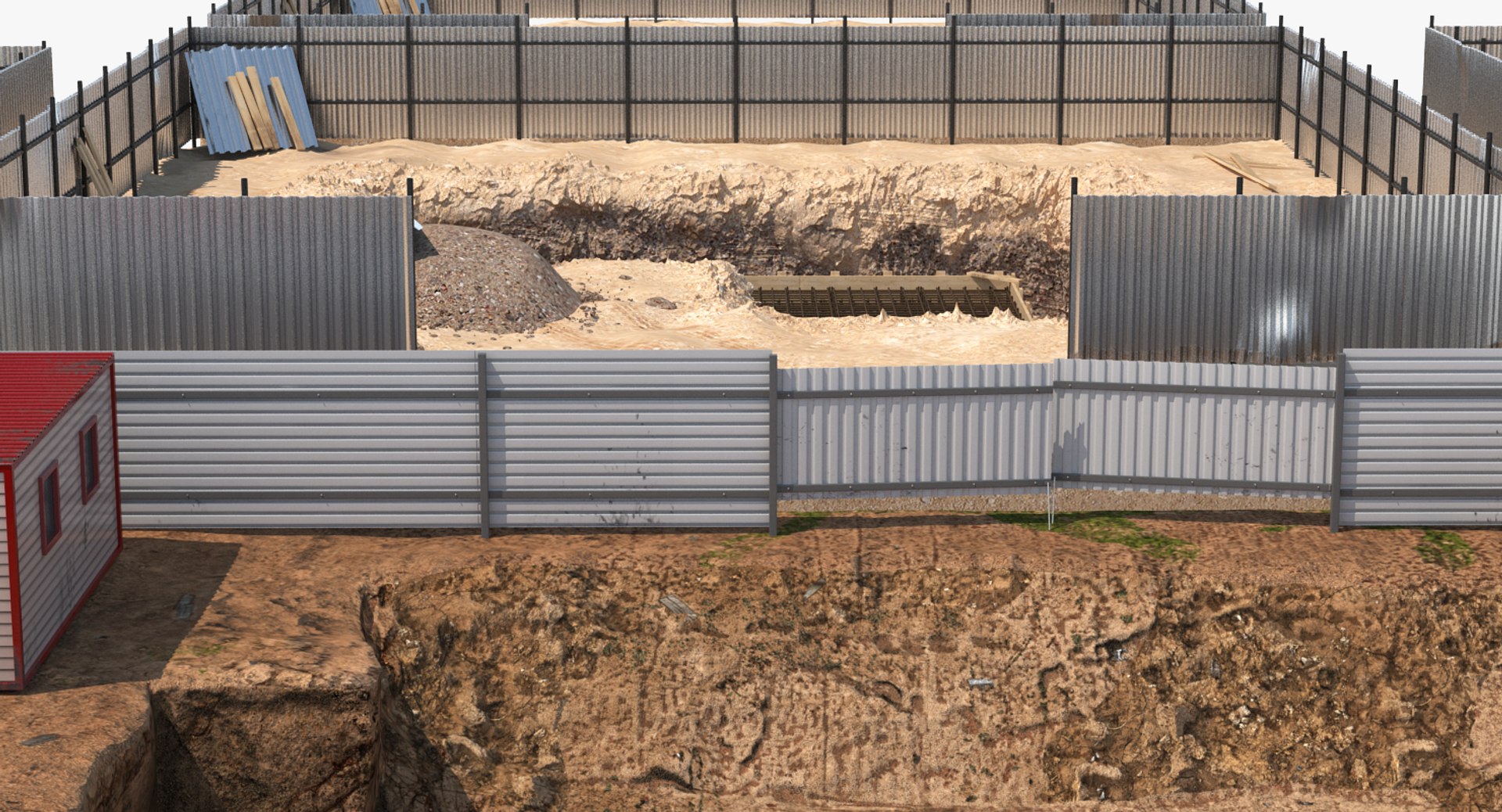 3D construction pits model - TurboSquid 1197678